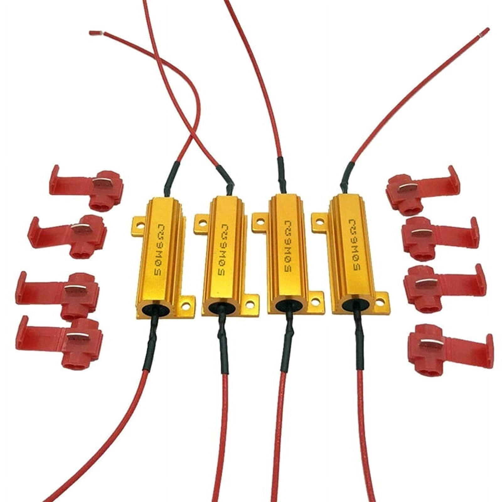 4pcs LED Indicator Ballast Load Resistor Flash Rate Relay Turn Signal ...