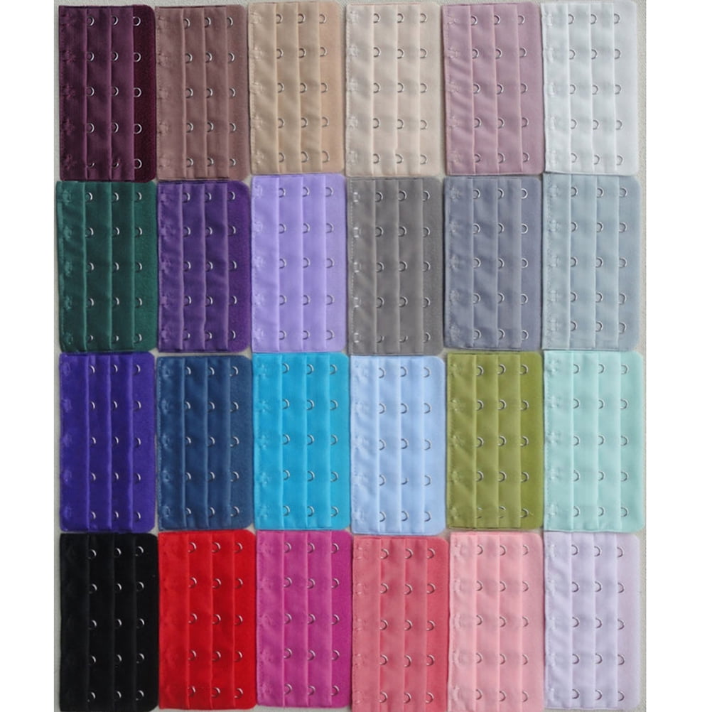 4pcs Ladies Women's Elastic Bra Lingerie Extenders 3 Rows 5 Hooks Bra ...