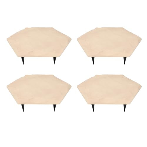 4pcs Large Stepping Stones Outdoor Garden Walkway with 24pcs Ground ...