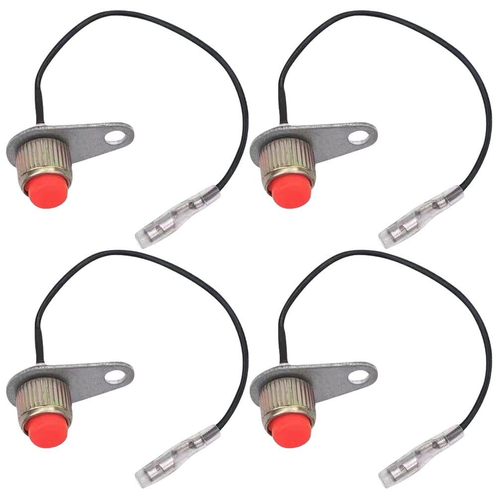 4pcs Lawn Mower Kill Switch Grass Trimmer Control On/Off Stop Accessory ...