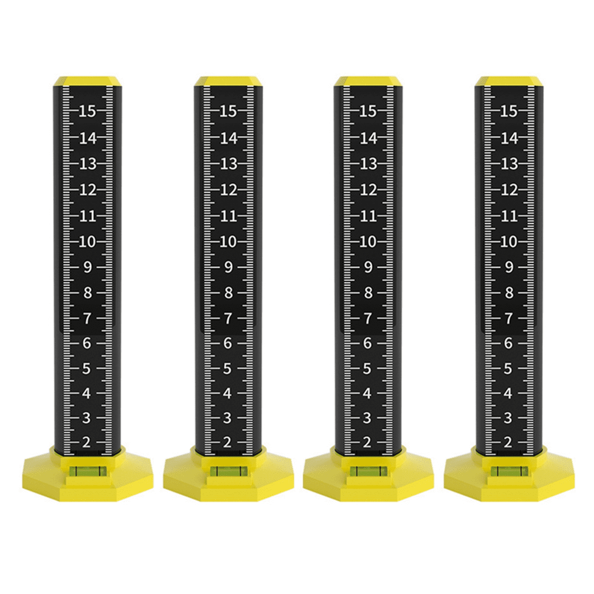 4pcs Leveling Artifact Ceiling Leveling Double-Sided Ruler Equal Height ...