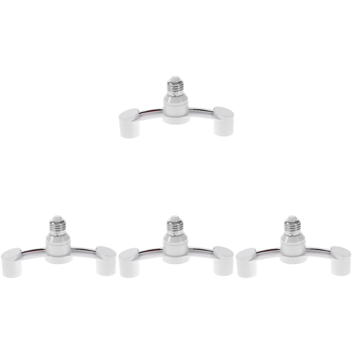 4pcs Light Bulb Splitter Dual Heads Lamp Holder Converter E27 Base ...