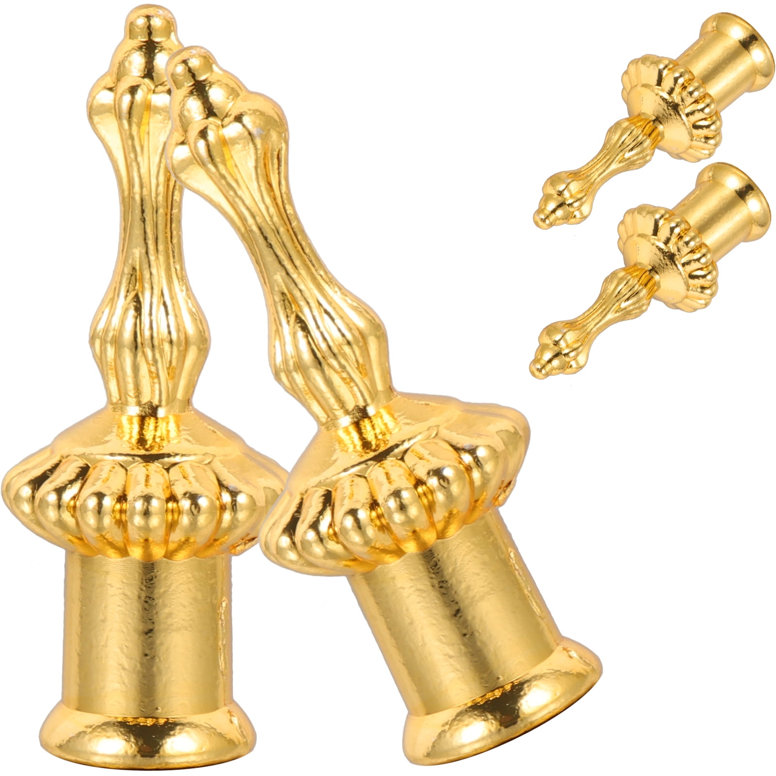 HOMEMAXS Golden Zinc Alloy Lamp Finials with Modern Vintage Look for ...