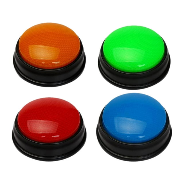 4pcs Lights And Sounds Buzzers Light Up Game Buzzers Answer Buzzers for ...
