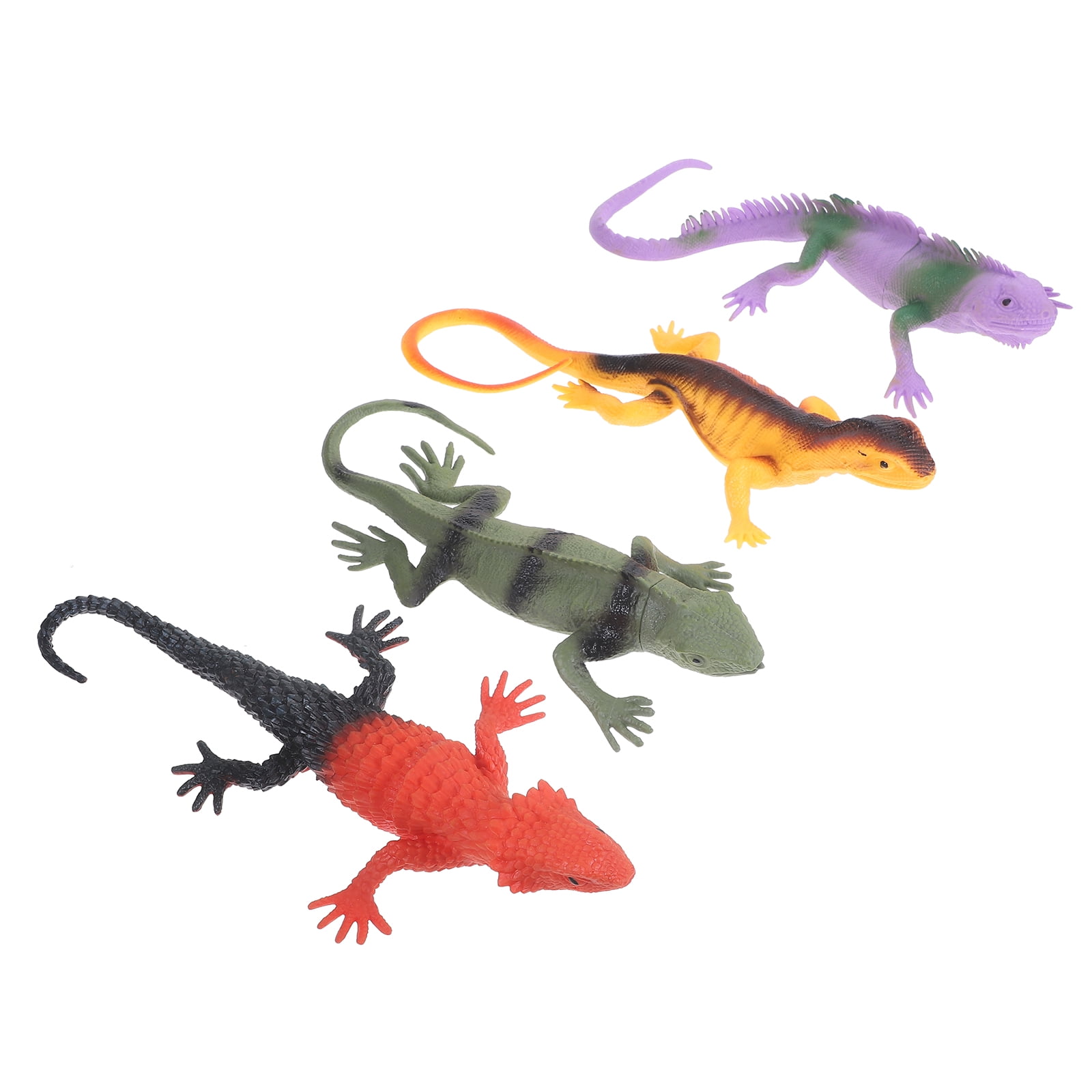 4pcs Lizard Figurine Realistic Lizard Model Toy Action Figure Reptile ...