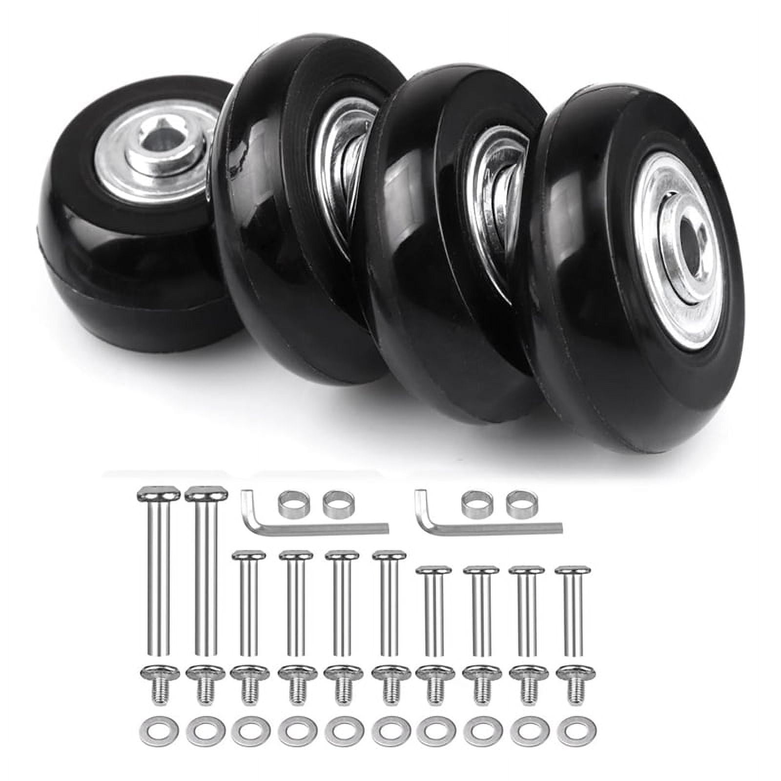 4pcs Luggage Suitcase Replacement Wheels,Swivel Caster Wheels Bearings ...