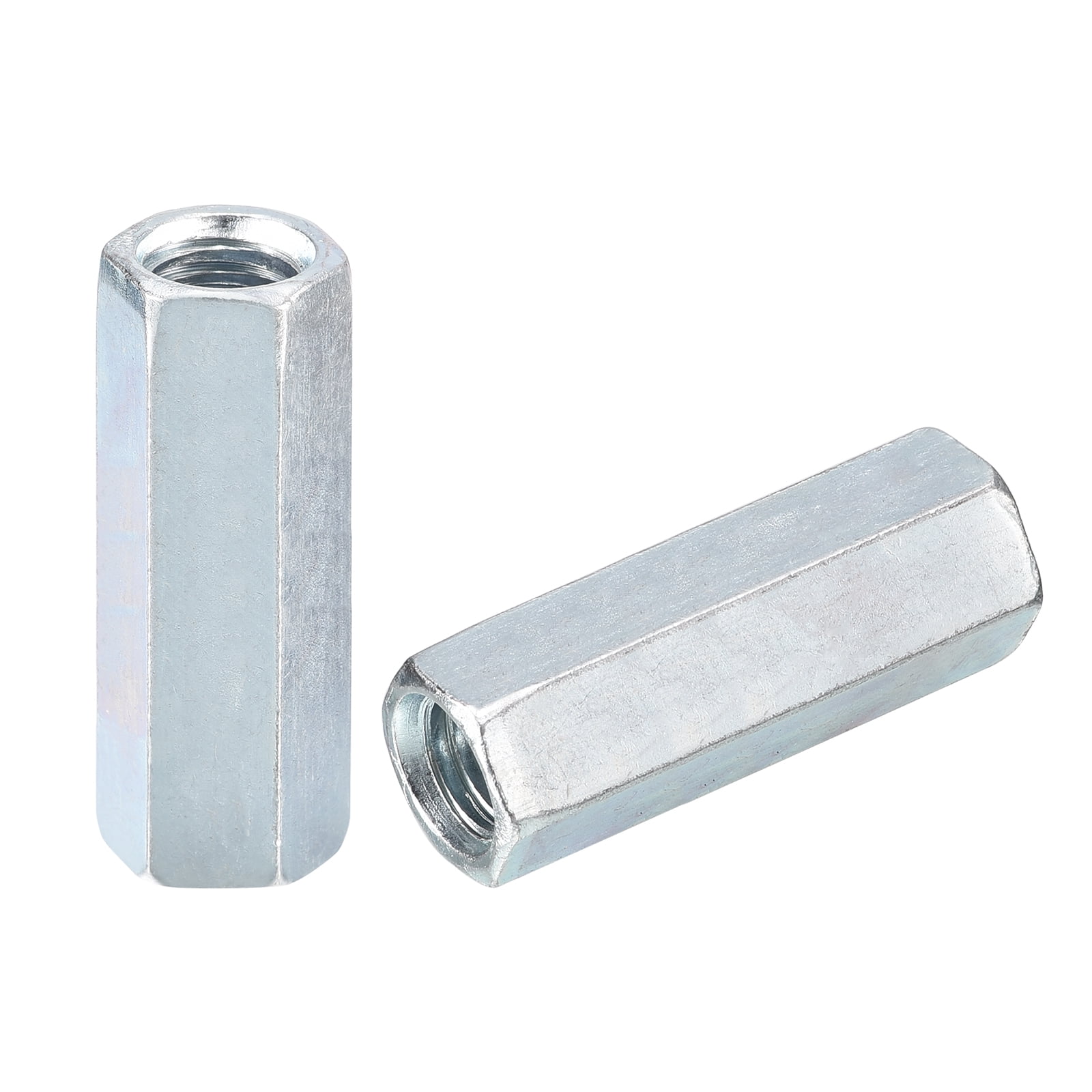 4pcs M10x17x40mm Coupling Nuts - Galvanized Carbon Steel Hex Threaded ...