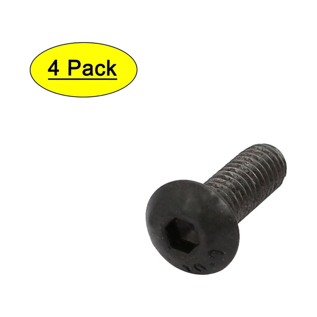 4Pcs M4x12mm 10.9 Grade Hex Socket Reverse Left Hand Thread Screw Bolt ...