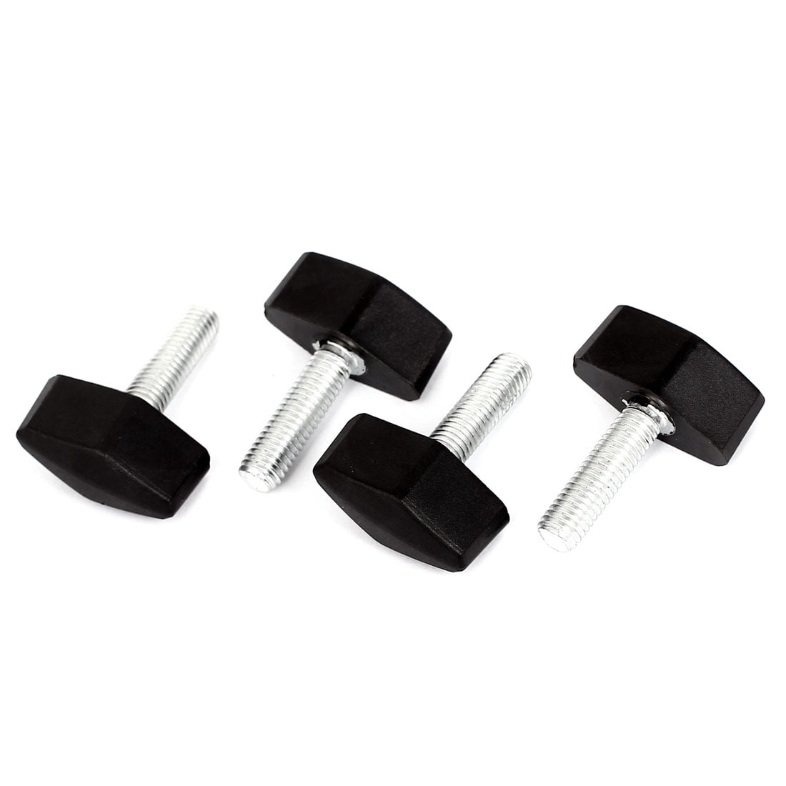 4pcs M8 Male Thread Dia Adjustable Plastic T Clamping Handle Screw Knob ...