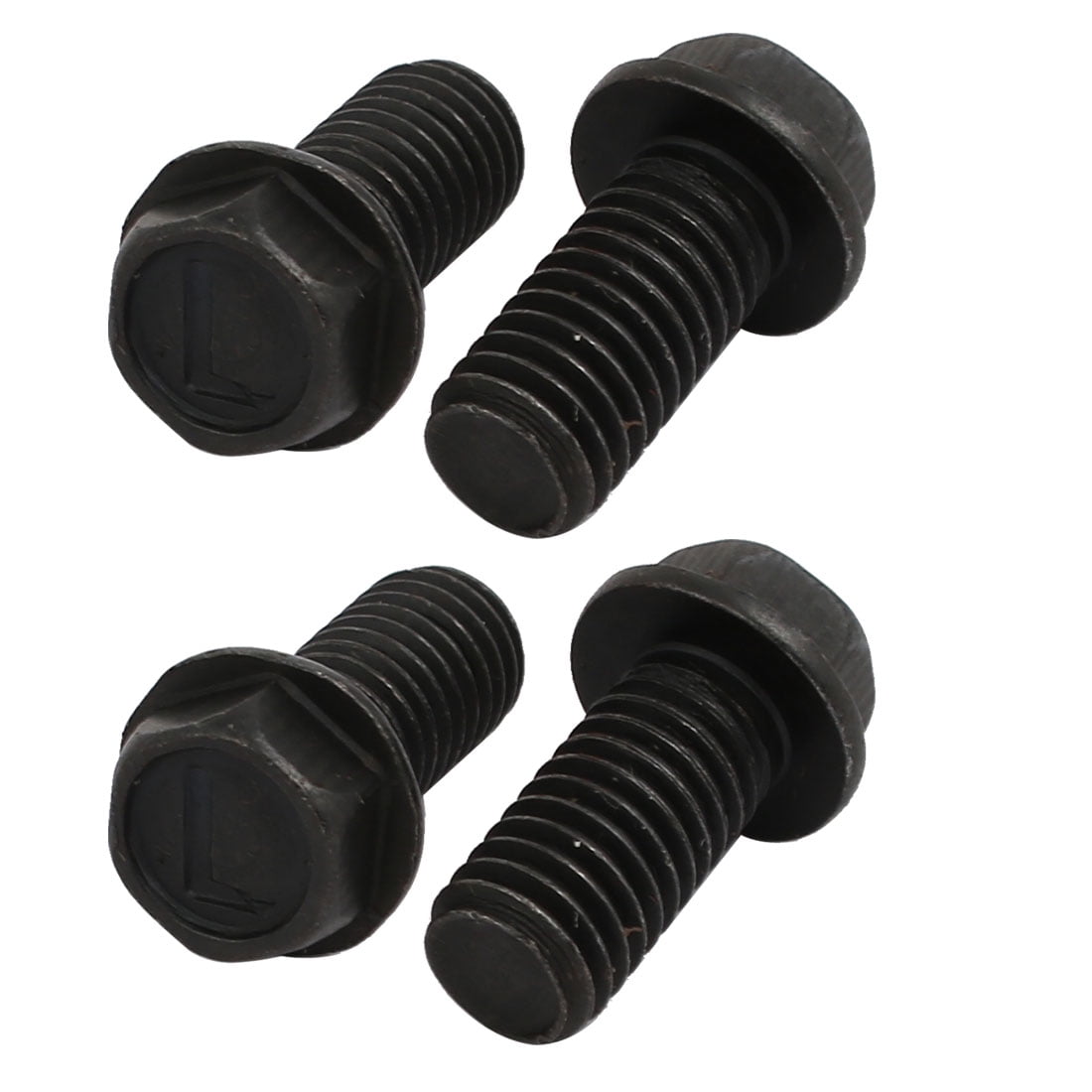 4pcs M8x16mm 8.8 Grade Hex Head Flange Left Hand Thread Bolt for ...