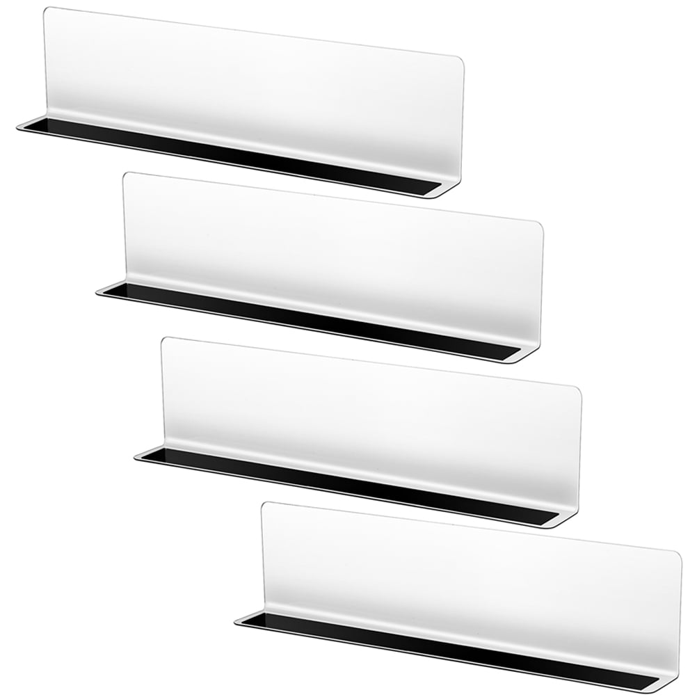 4pcs Magnetic Clear Shelf Dividers Closet Dividers Organization Baffle ...