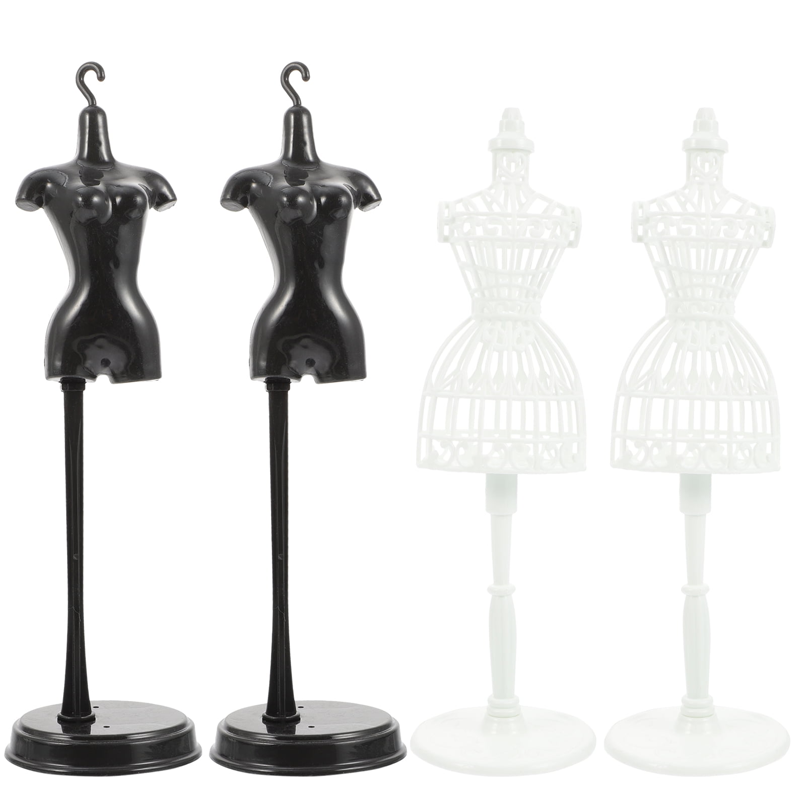 4pcs Mannequin Body Dress Form Mannequin Stand Display Rack Doll ...