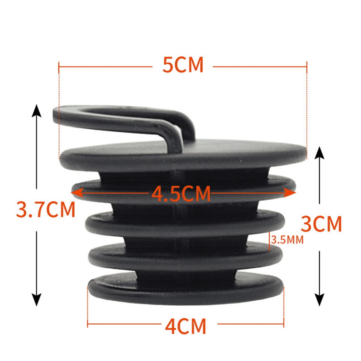 4pcs Marine Boat Kayak Rafting Parts Bung Scupper Stopper Holes Plugs ...