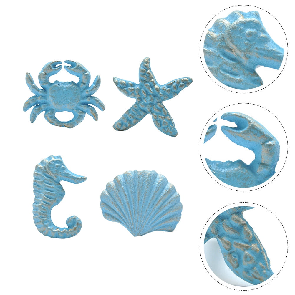 4pcs Marine Style Cast Drawer Knobs Kitchen Cabinet Handle Wardrobe ...
