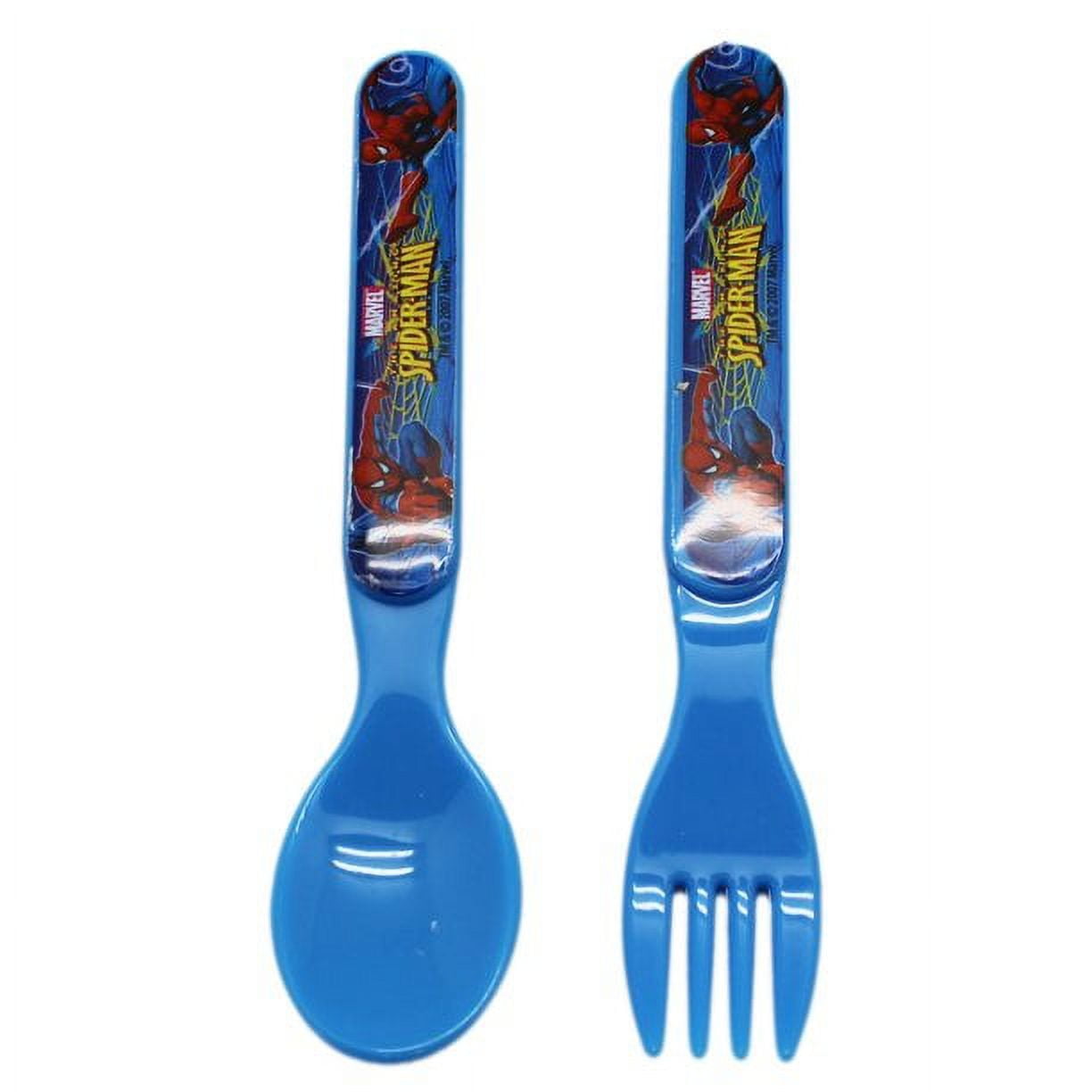 4pcs Marvel Comics' The Amazing Spider-Man Plastic Kids Spoon and Fork ...