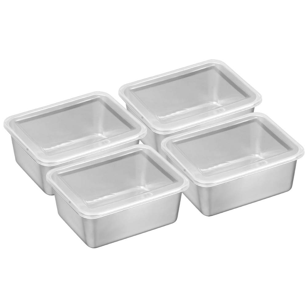 4pcs Meal Prep Boxes Airtight Small Food Container Fridge Fruit ...