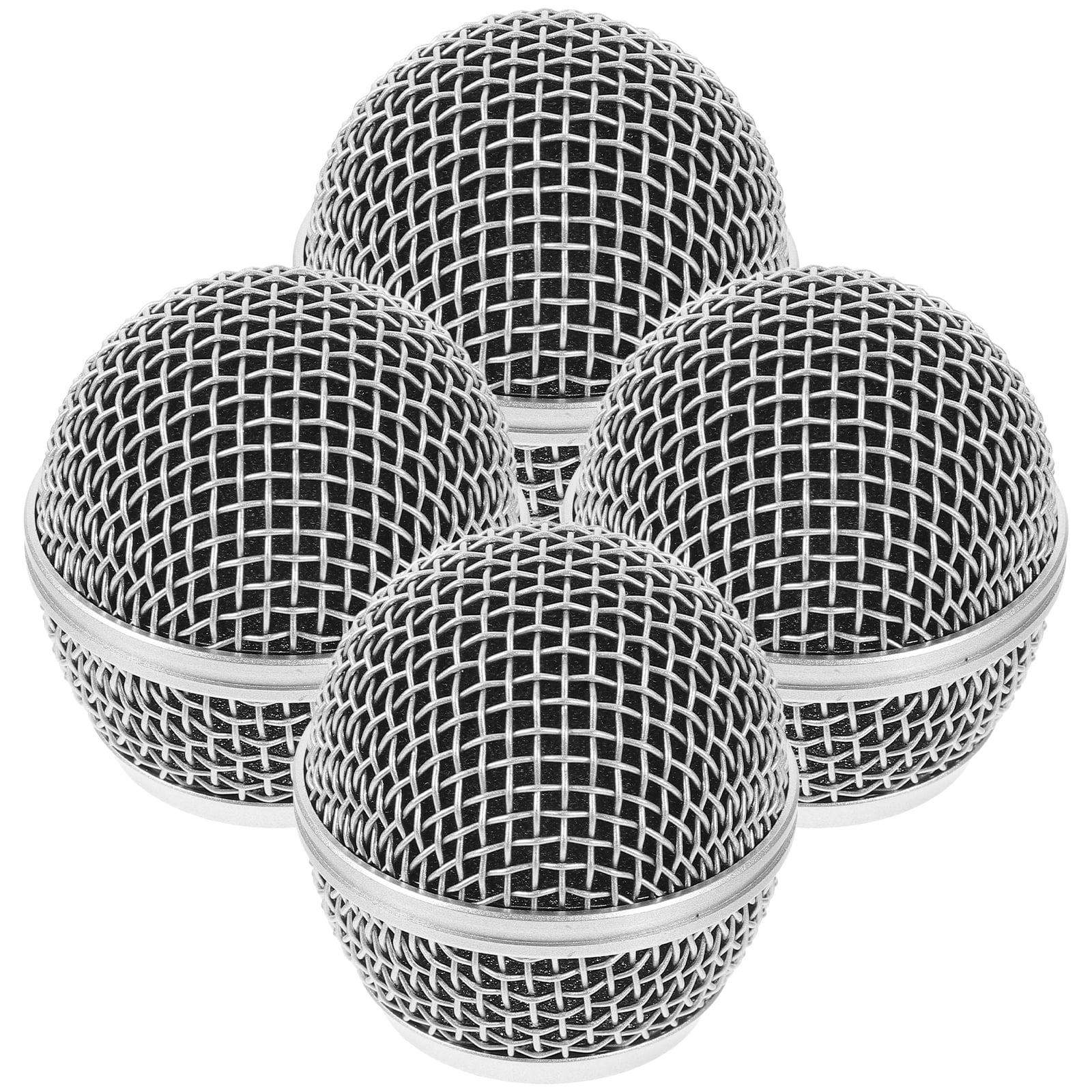 Homoyoyo 4-Pack Metal and Foam Microphone Grille Replacement for Clear ...