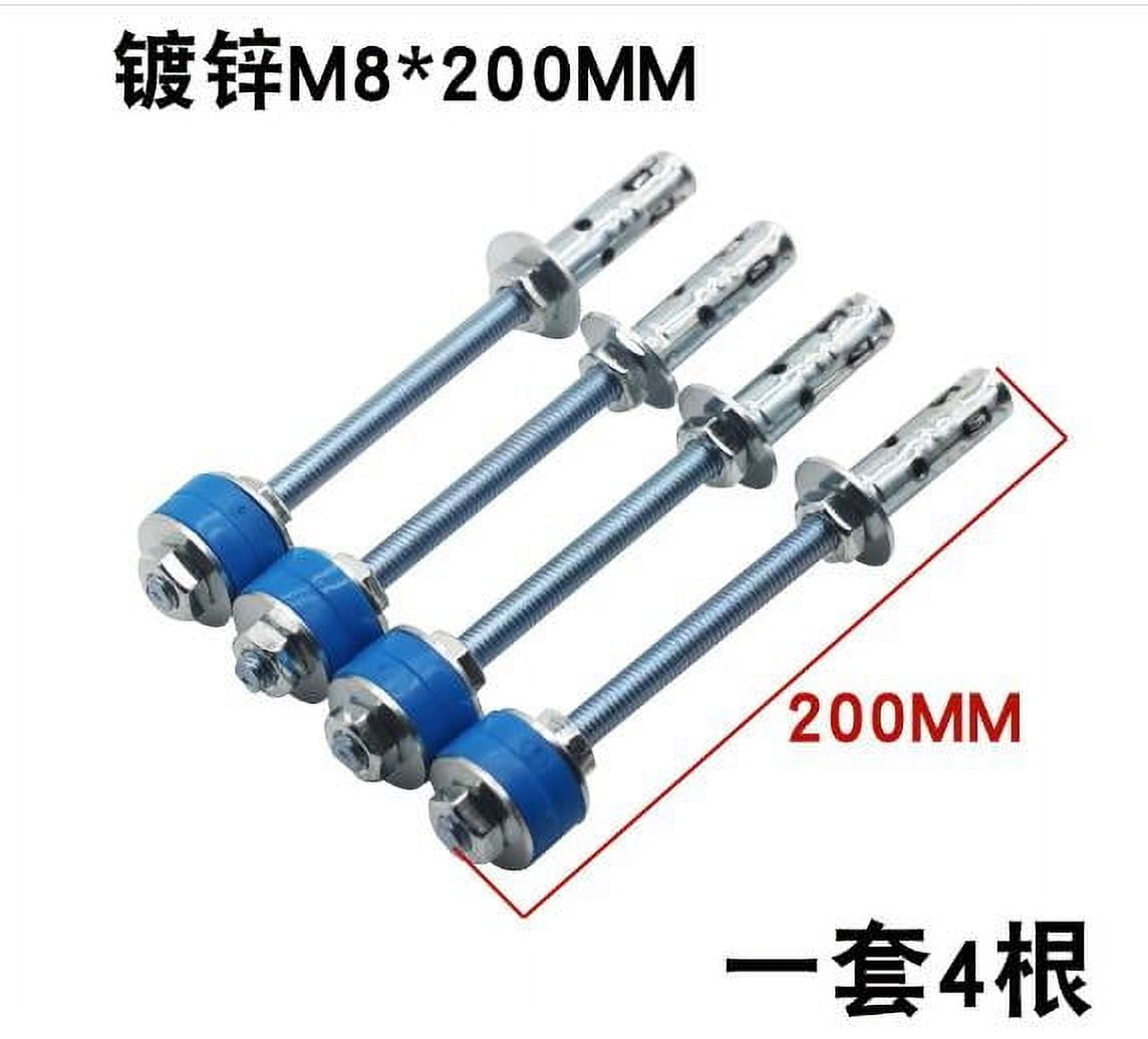 4pcs Metal Anchors Bolts Galvanized Iron Wedge Anchors For Air ...