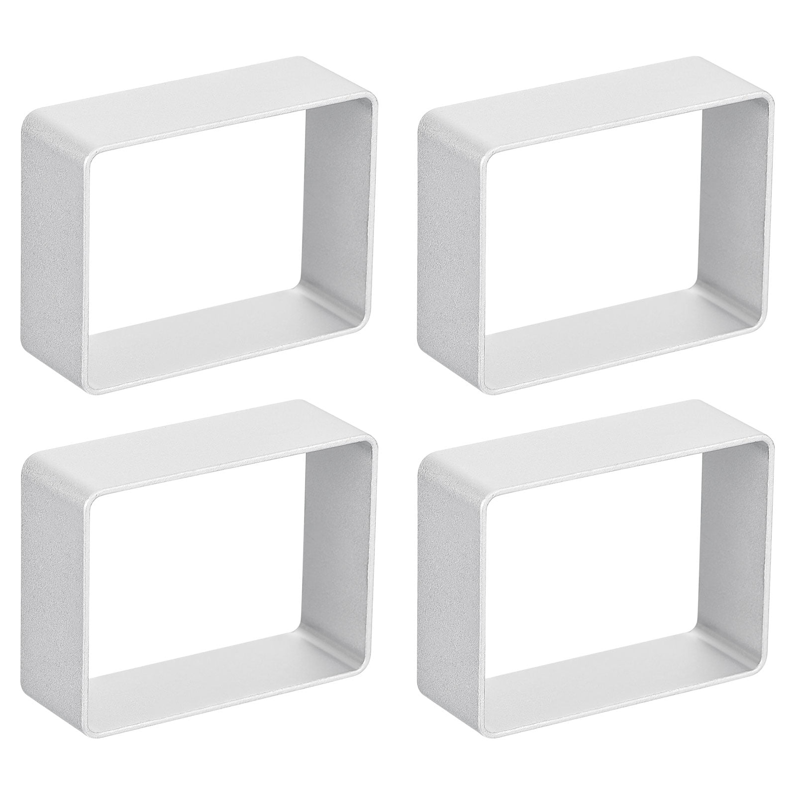 4pcs Metal Cookie Cutters Set, Aluminum Alloy Rectangle Cookie Cutter ...