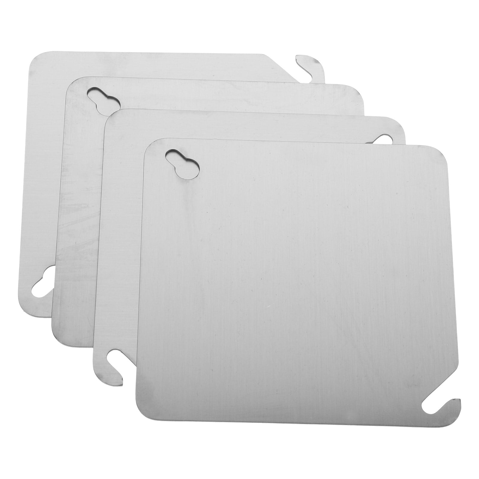 4pcs Metal Electrical Box Cover Plates Electric Junction Box Cover ...