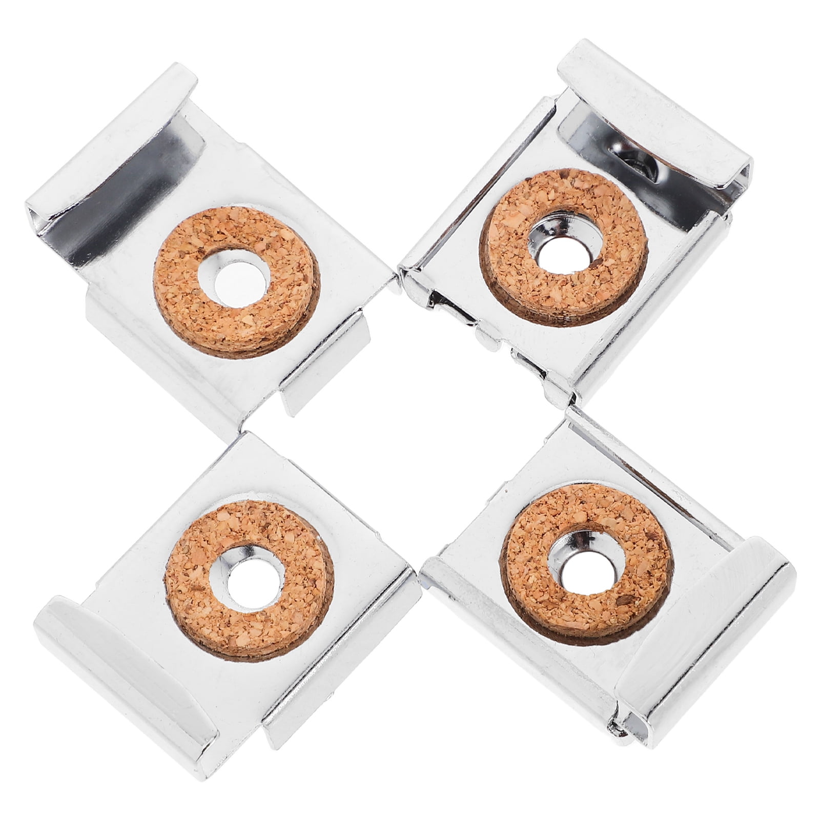 4pcs Metal Mirror Clips Kit Wall Mounting Mirror Retainer Mirror Holder ...