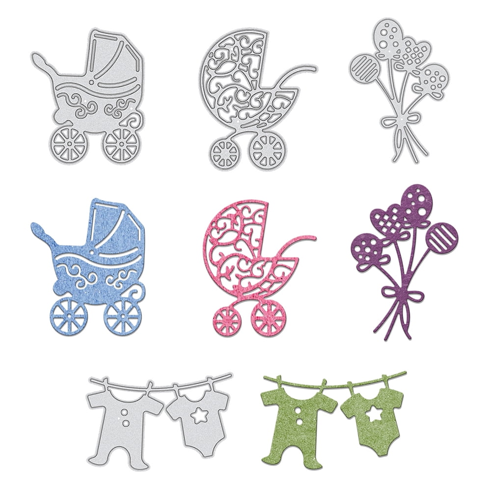 4pcs Metal People Theme Cutting Dies People Carriage Cutting Dies ...