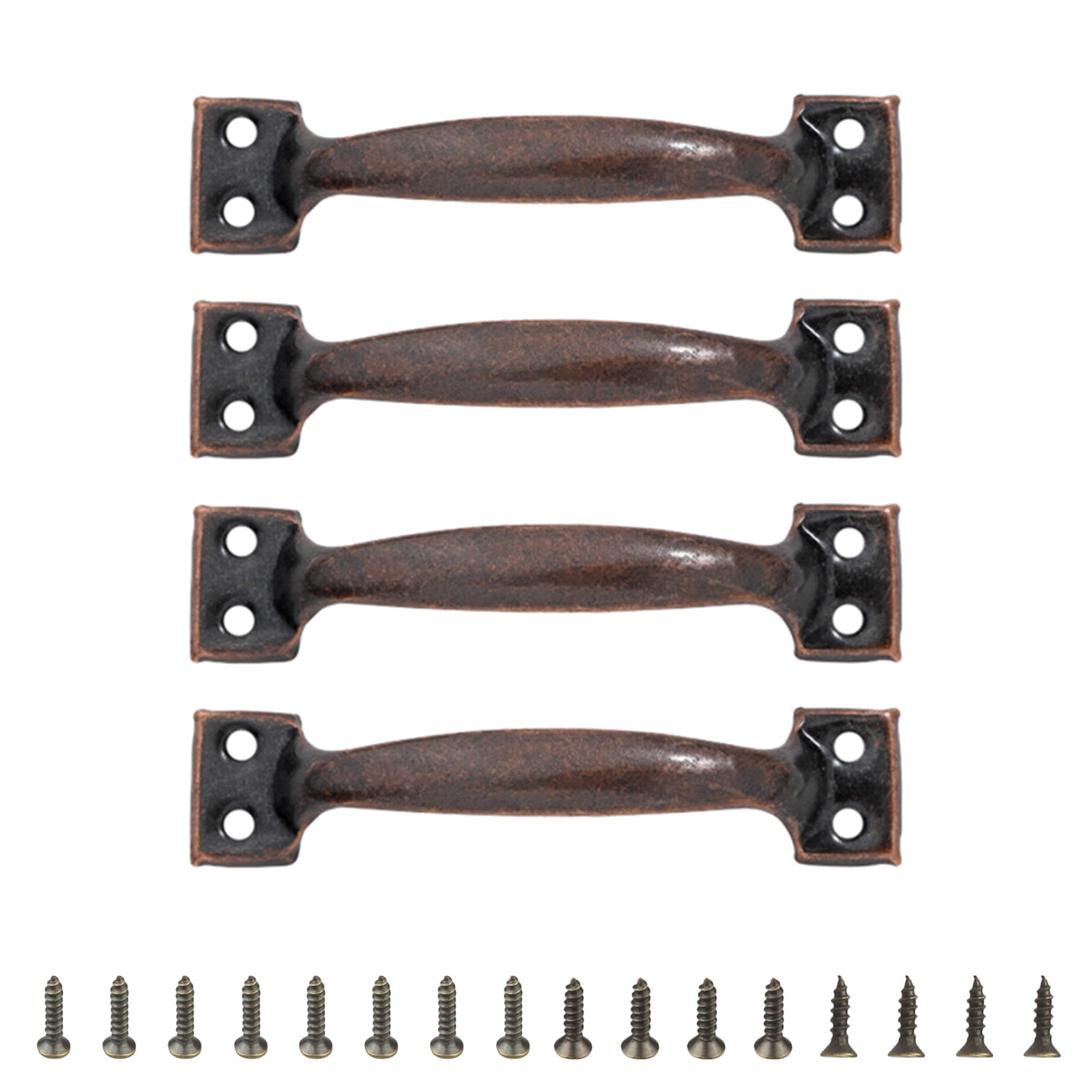 4pcs Metal Utility Handles for Cabinets and Fences Barn Door Pulls High ...