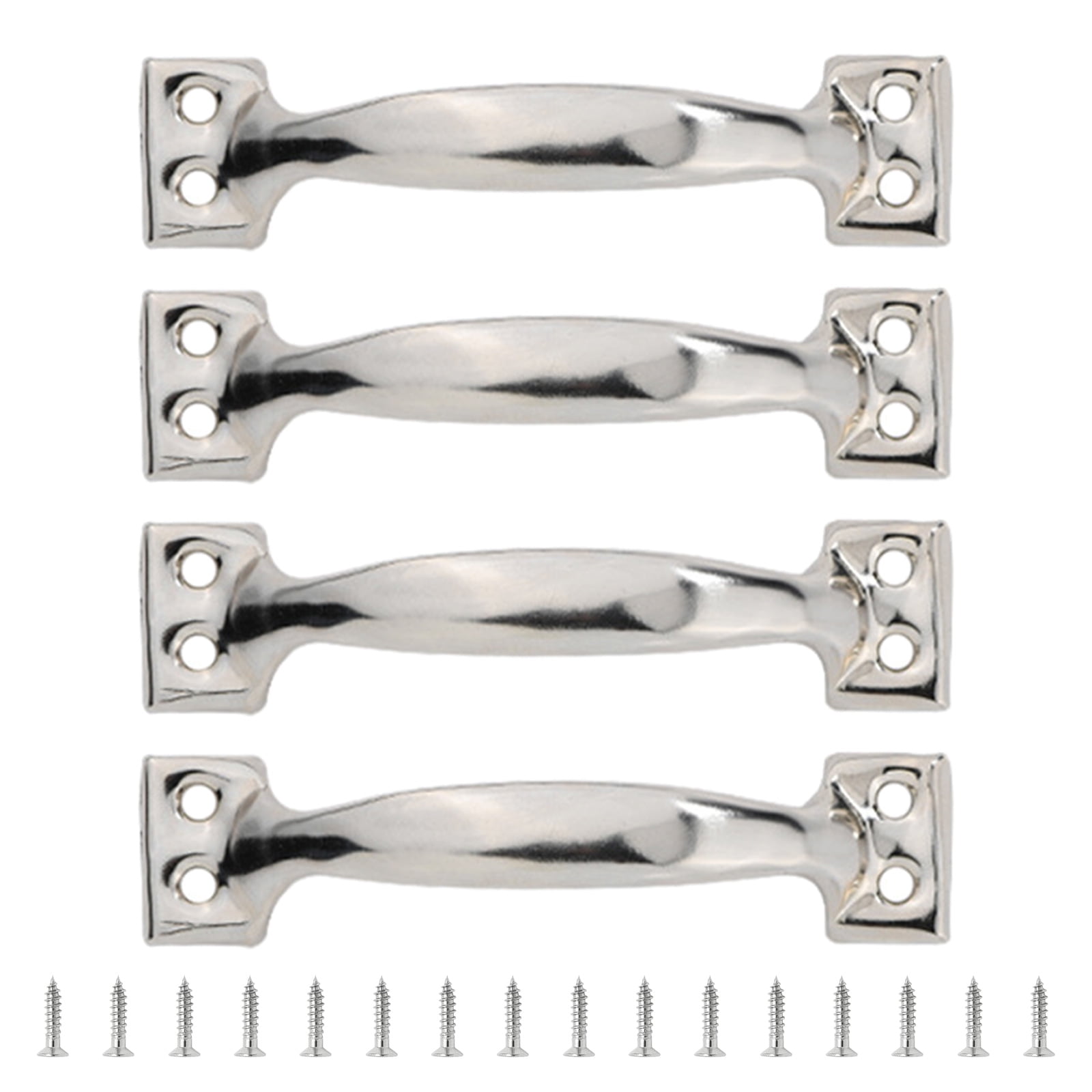 4pcs Metal Utility Handles for Cabinets and Fences Barn Door Pulls High ...