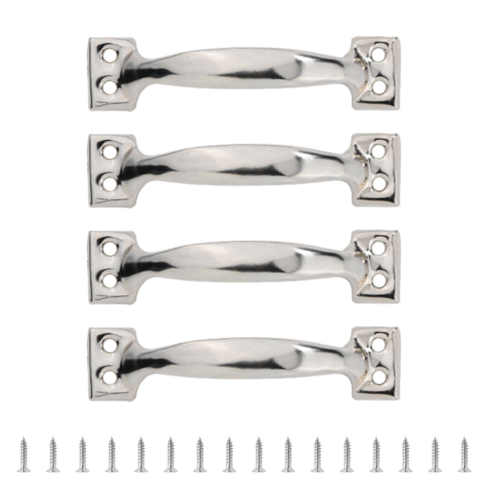 4pcs Metal Utility Handles for Cabinets and Fences Barn Door Pulls High ...
