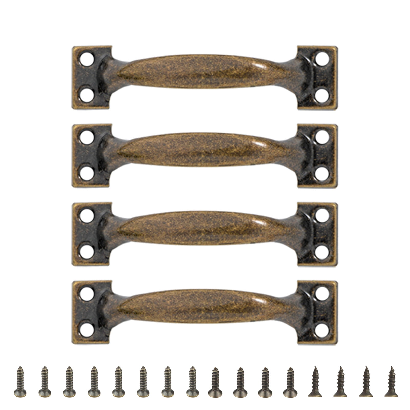 4pcs Metal Utility Handles for Cabinets and Fences Barn Door Pulls High ...