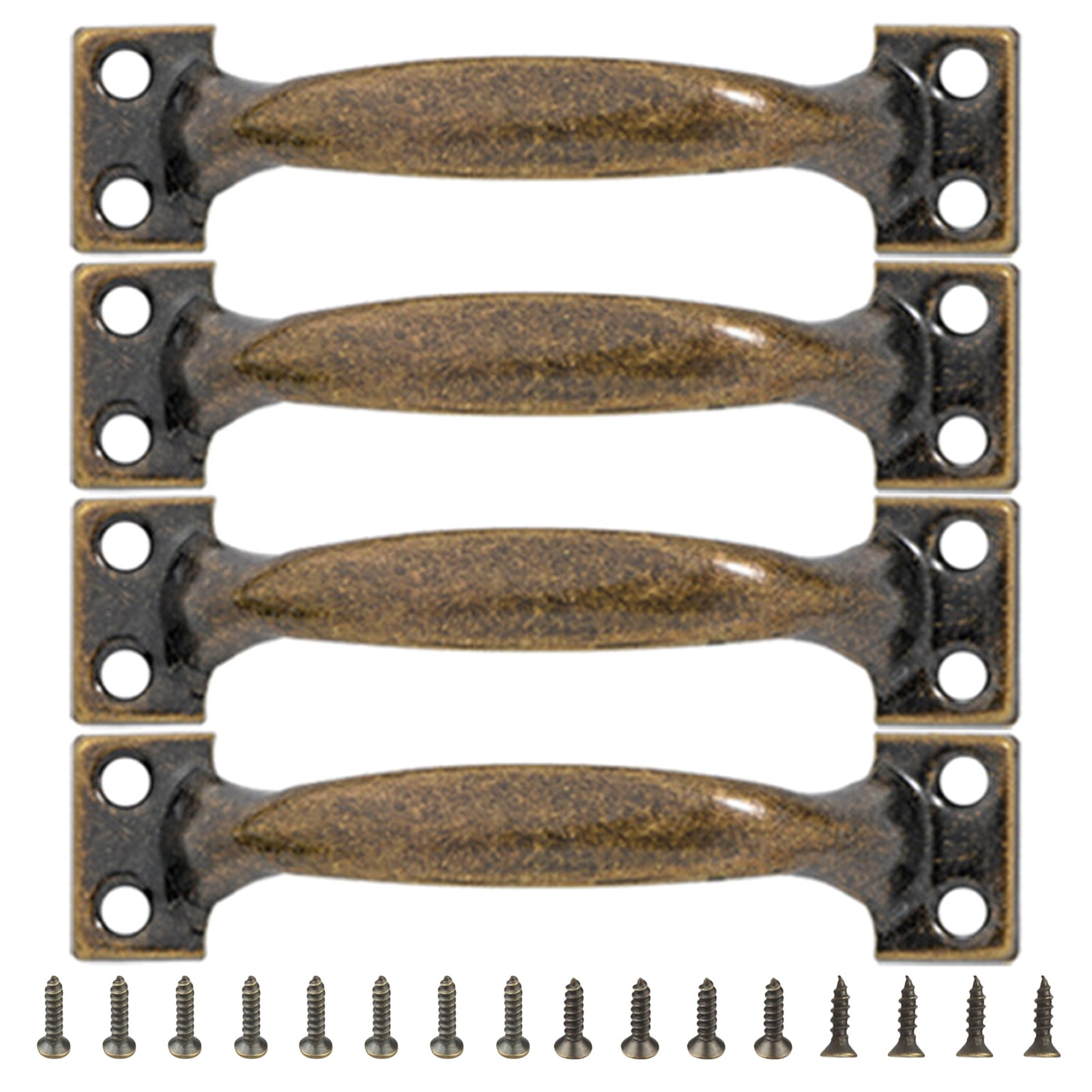 4pcs Metal Utility Handles for Cabinets and Fences Barn Door Pulls High ...