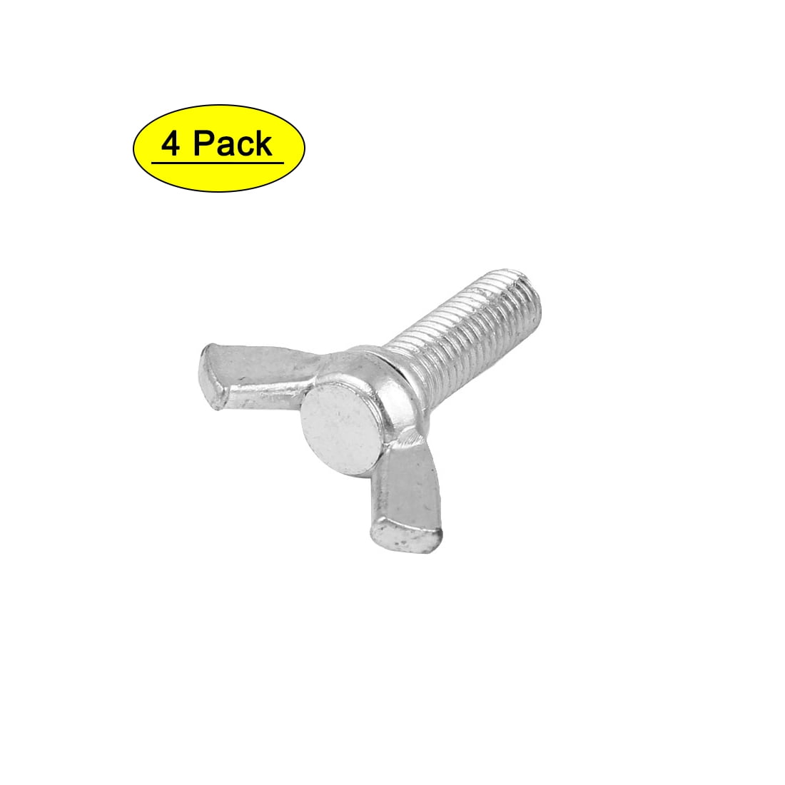 4pcs Metric M10x30mm 1.5mm Pitch Carbon Steel Wing Bolt Butterfly Screw ...