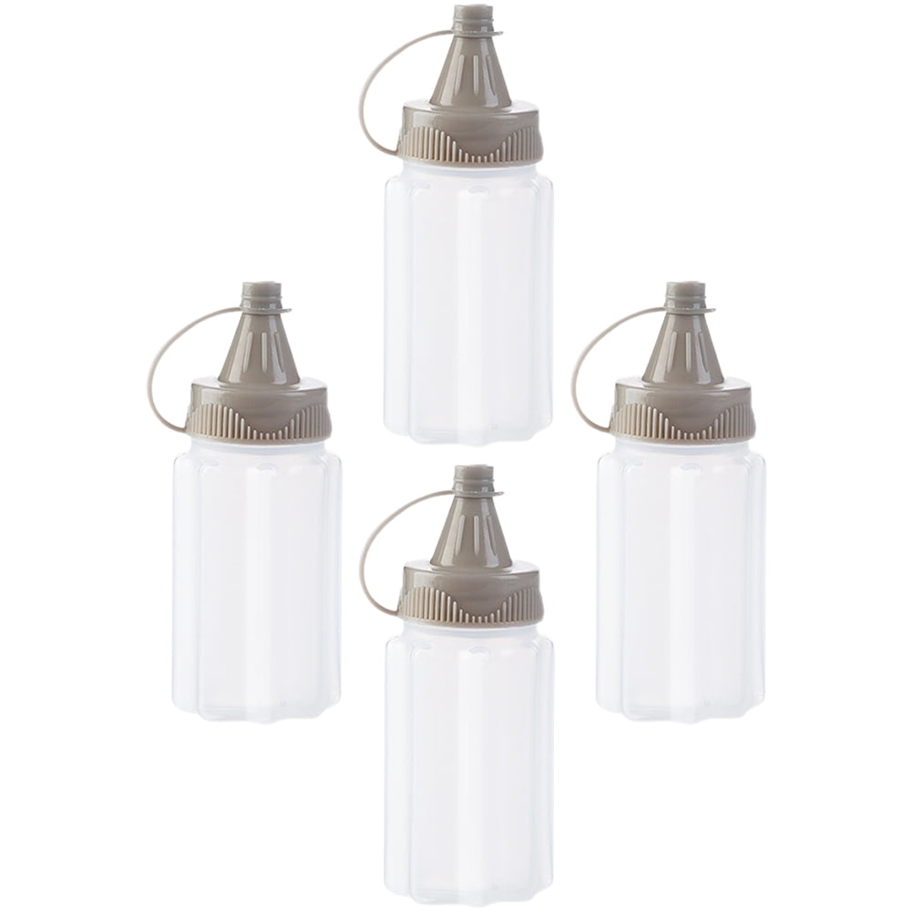4pcs Mini Condiment Squeeze Bottles Leakproof Mini Ketchup Sauce ...