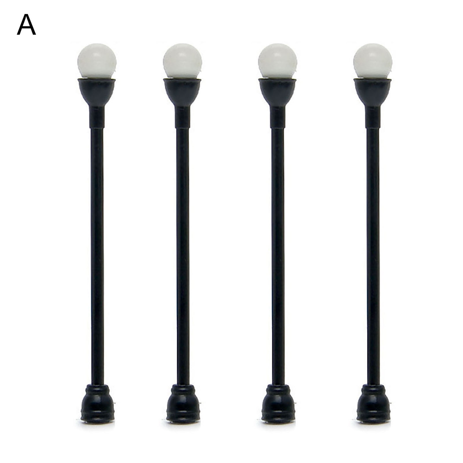 4pcs Mini Miniature Street Light Model, Outdoor Pathway Lantern Post ...