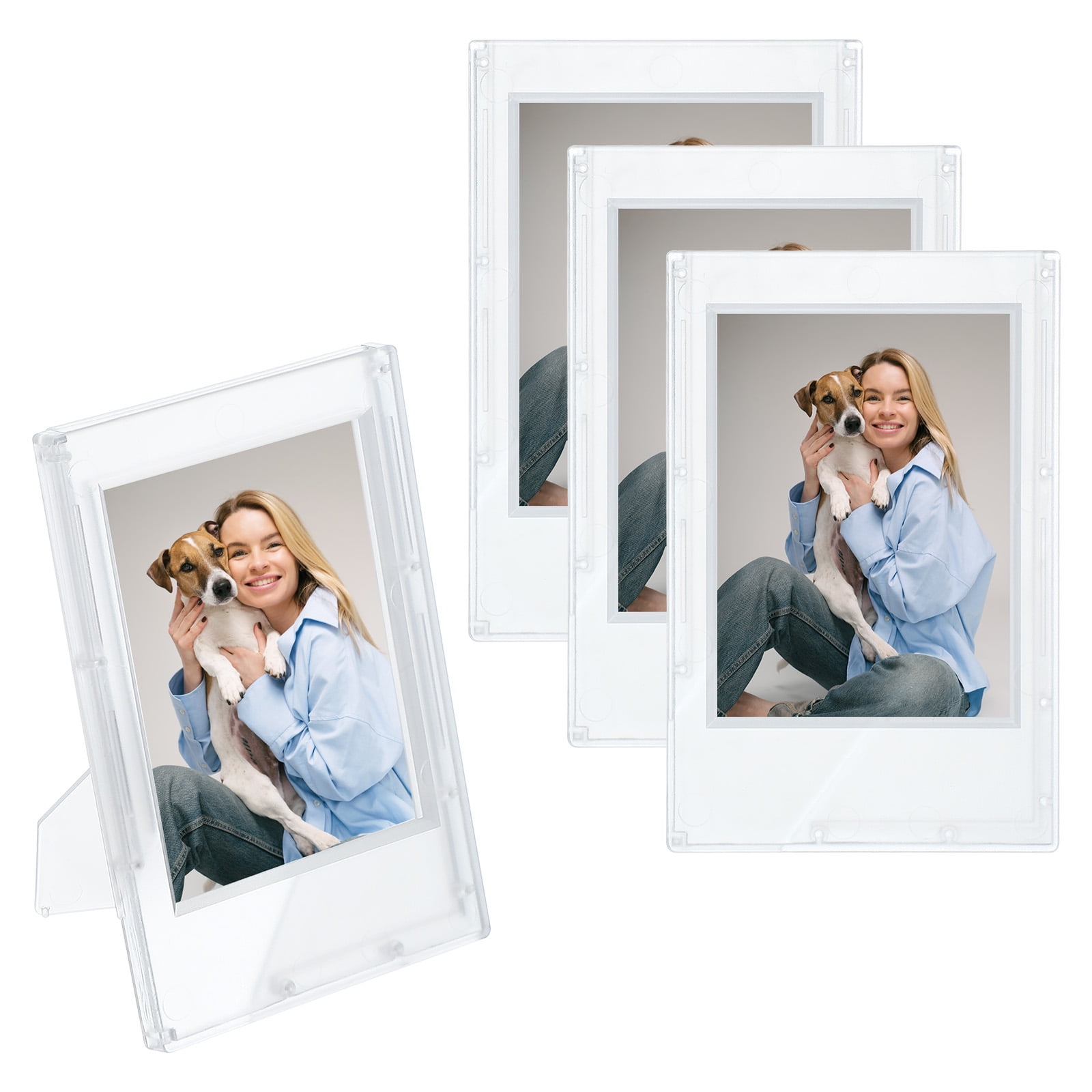 4pcs Mini Picture Frames, 2.4 x 3.6 Inch Rectangular Film Photo Frame ...
