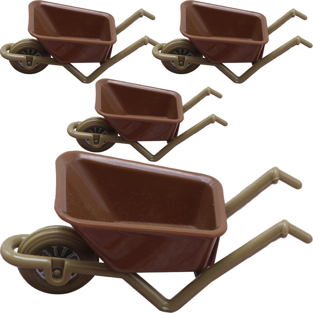 Mini Wheelbarrow Model for Micro Landscape Decoration and Mini House ...
