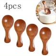 4pcs Mini Wooden Spoon Set - Perfect for Desserts, Seasoning, And More ...