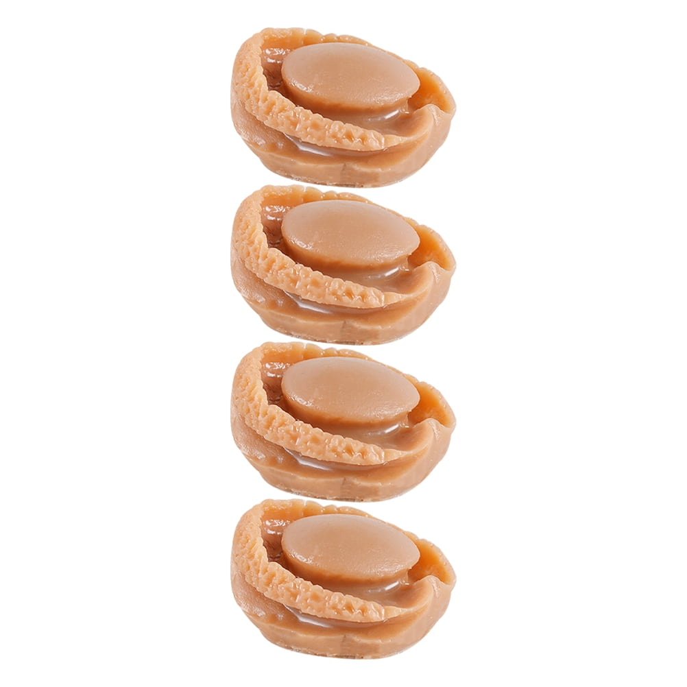 Miniature Abalone Food Toys for Doll House Kitchen Props 4pcs Plastic ...
