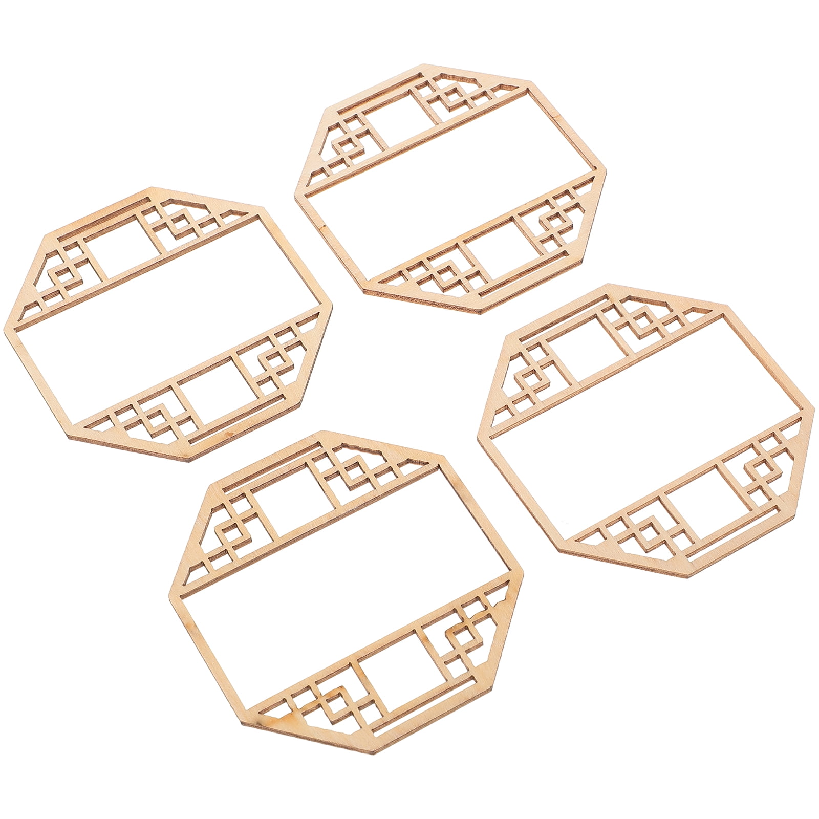 4pcs Miniature Dollhouse Furniture Wooden Window Chinese Style ...