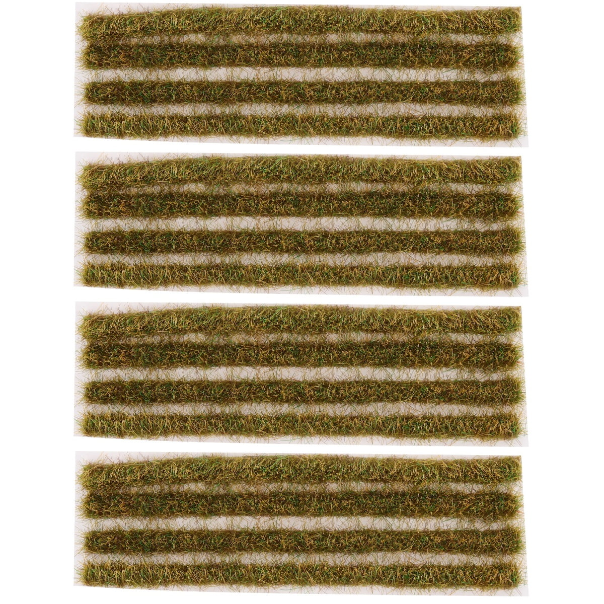 4pcs Miniature Grass Strips Static Grass Tufts Railway Artificial Grass ...