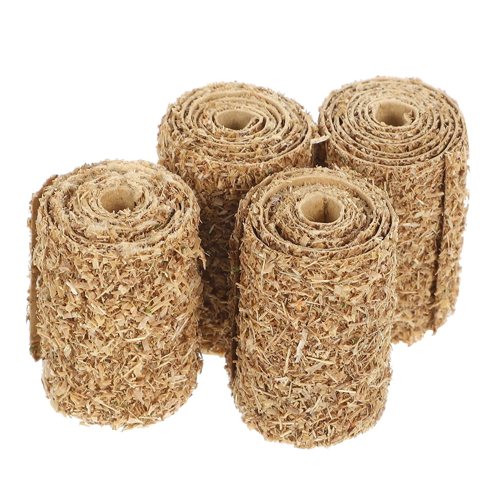 4pcs Miniature Hay Bales Dollhouse Straw Bales Mini Tiny Hay Bales for ...