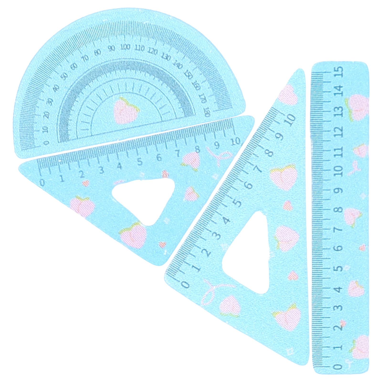 4pcs Miniature Rulers Mini House Scale Rulers Miniature Doll School ...