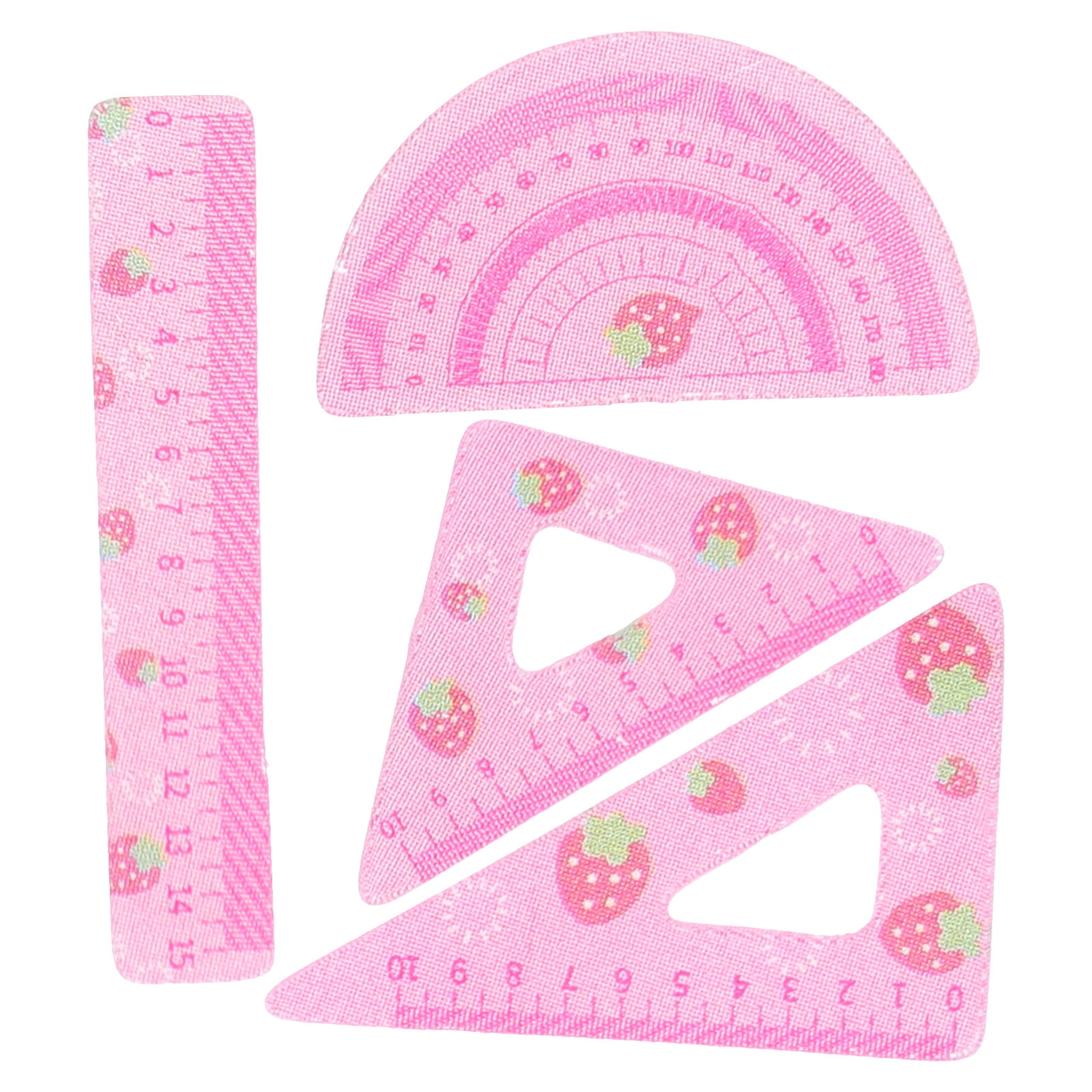 4pcs Miniature Rulers Mini House Scale Rulers Miniature Doll School ...