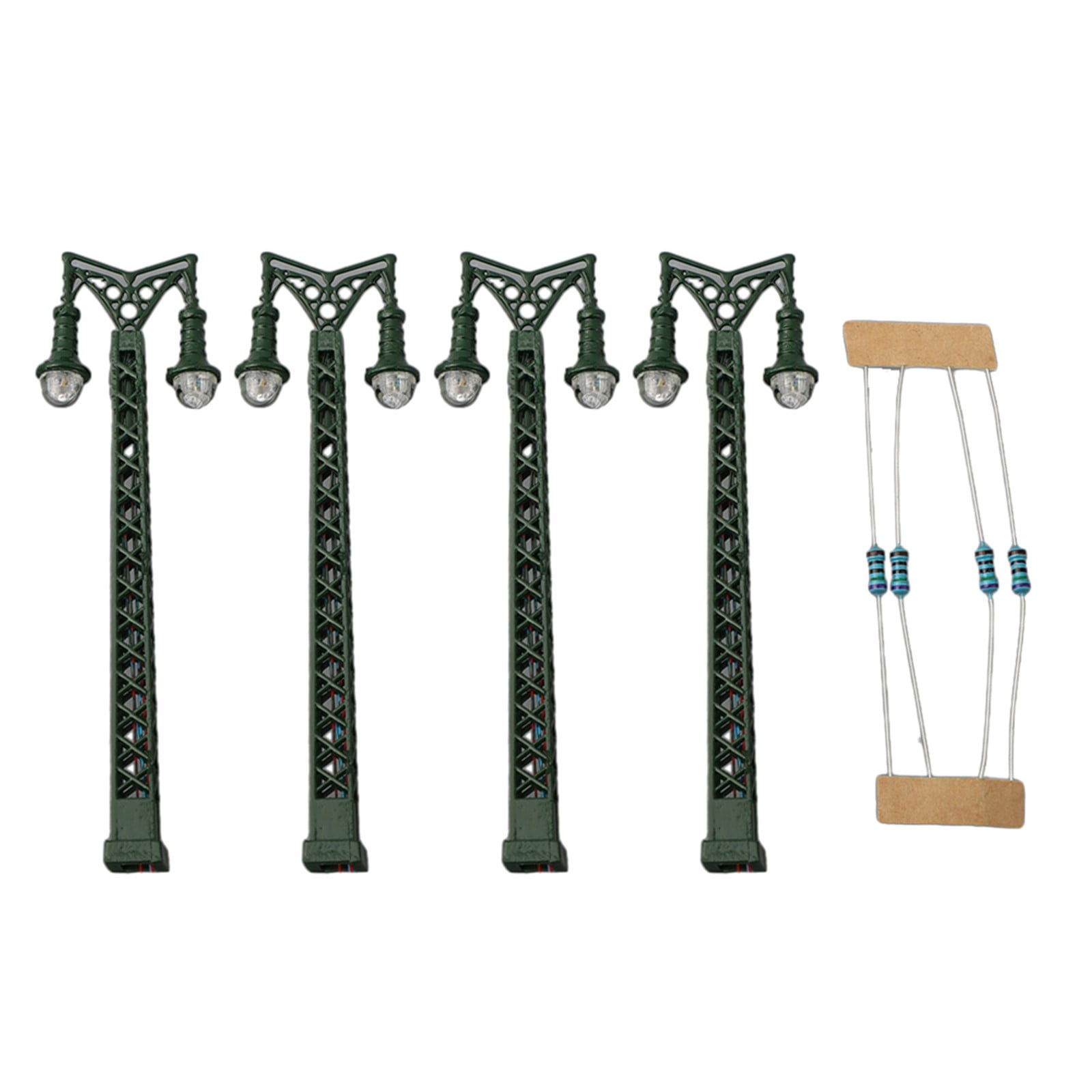 4pcs Model Railway Lights Lattice Mast Light, N Gauge Light Layout ...