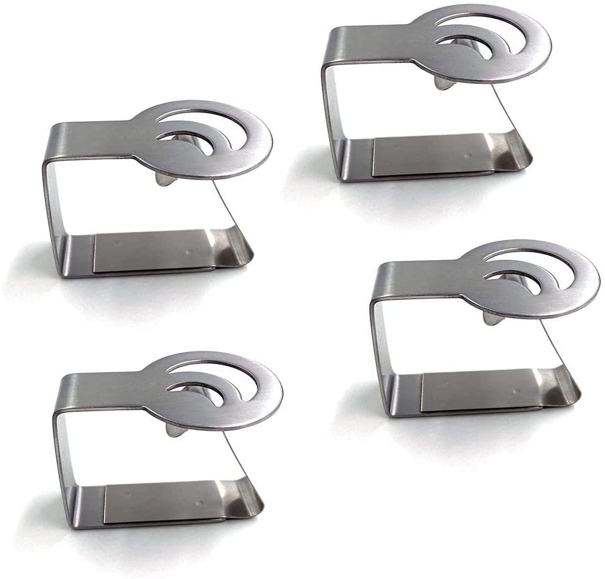 4pcs Moon Shape Stainless Steel Silver Thickened Strong Cloth Clip ...