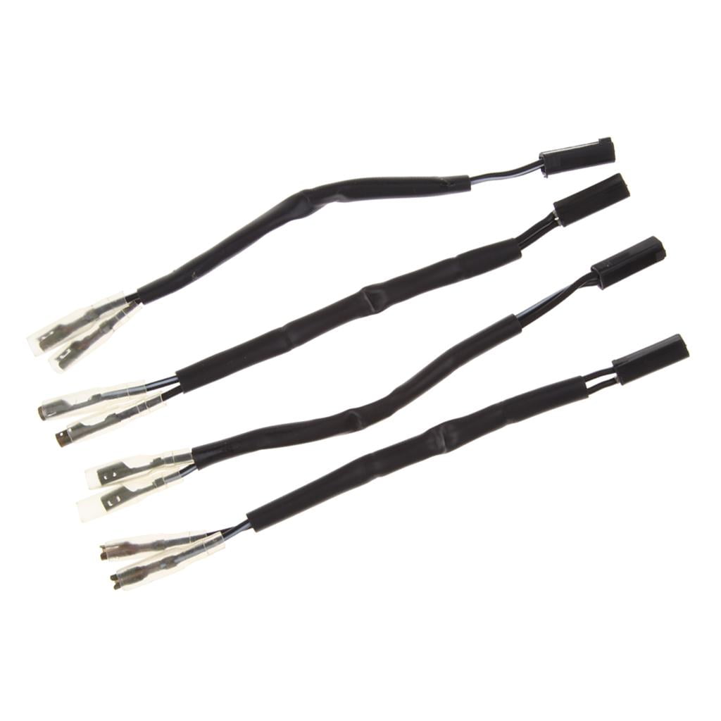 4pcs Motorcycle Motorbike Indicator Adapter Plug Wiring Harness ...