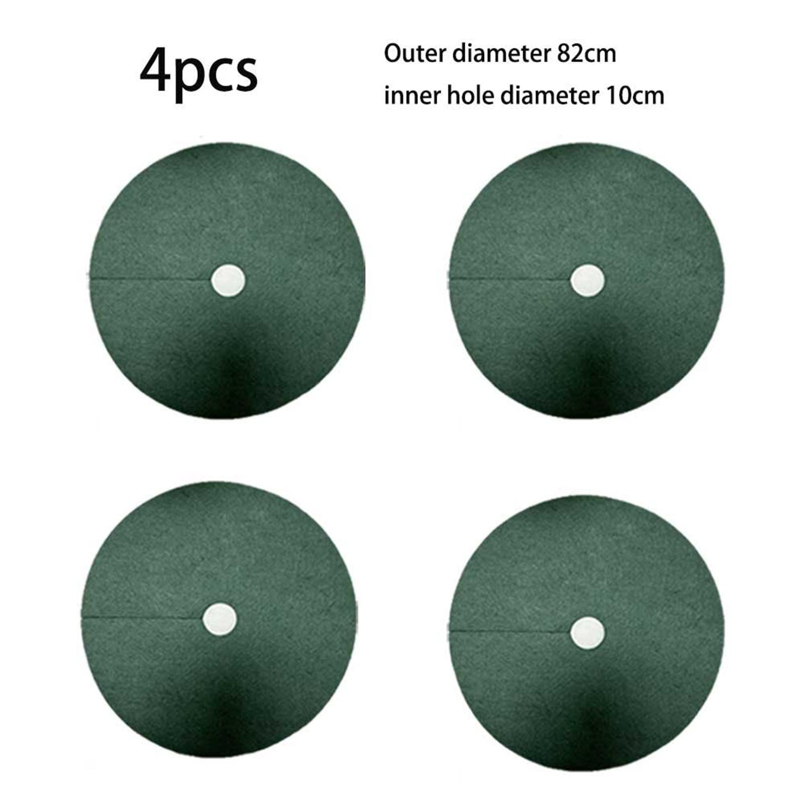 4pcs Mulch Ring Tree shading Mats 15-82cm Disc Shrub Tree Guard shading ...