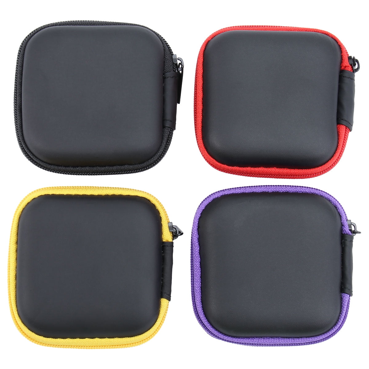 4pcs Multi-use Earphones Holder Bag USB Cable Earbuds Storage Case ...