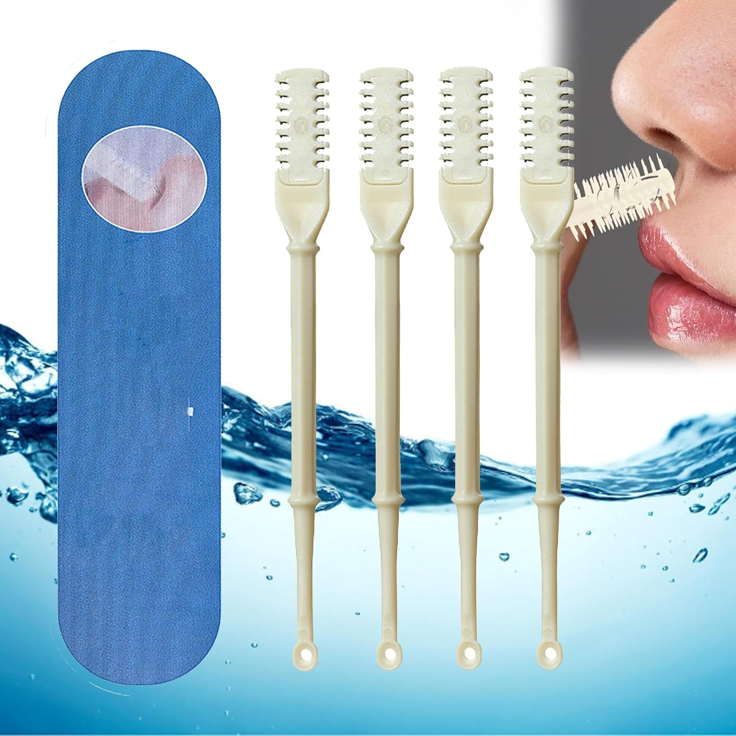 4pcs Nasal Hair Cutter,Double Sided Nasal Hair Cutte,New Double Sided ...
