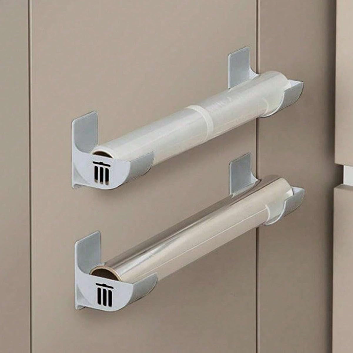 4pcs No-Drill Kitchen Storage Rack with Adhesive Hooks Space-Saving ...